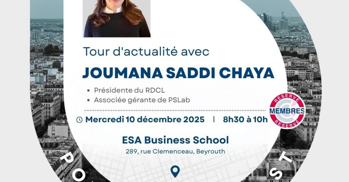 CCIFL Power Breakfast | Décembre 2025 | CCI France Liban - MEREF